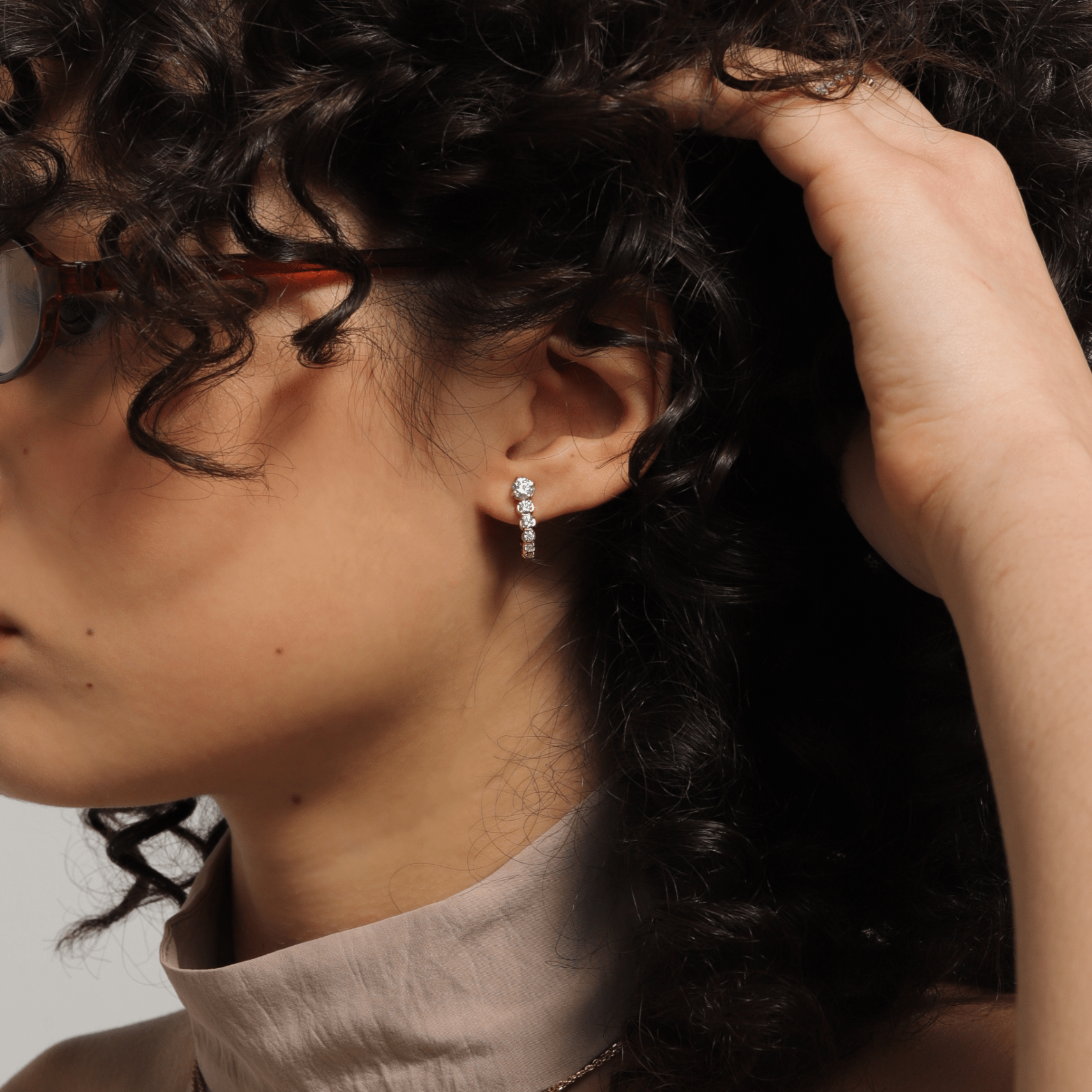 Elysia Diamond Earring Extension | 14K Gold & Lab-Grown Diamonds